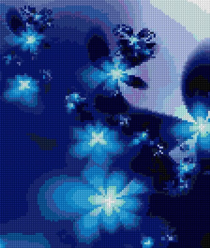 Blue Beauty (Design 3300) - Free Cross-Stitch Pattern