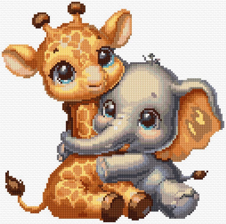 Friends (Design 5408) - Free Cross-Stitch Pattern