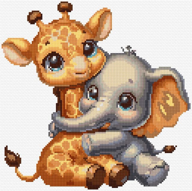 Friends (Design 5408) - Free Cross-Stitch Pattern